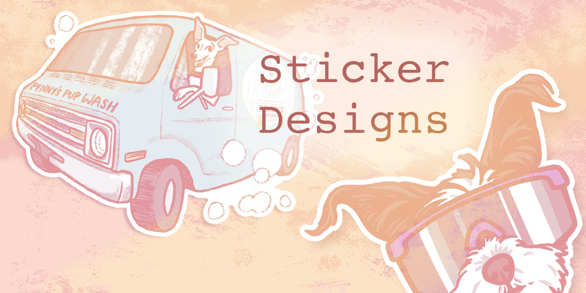 Sticker Designs – Artful Armadillo